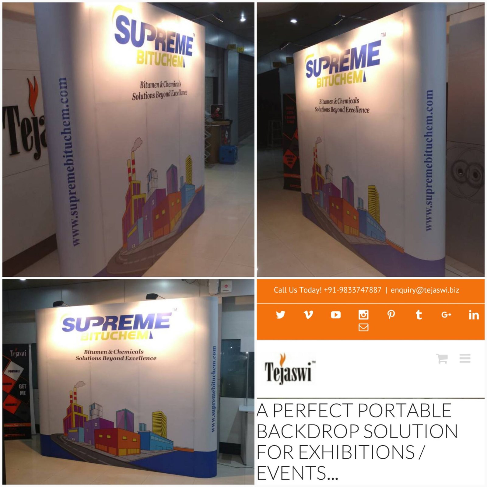 Magnetic Backdrop Setup Hyderabad Videos - Portable Exhibition Kit ...